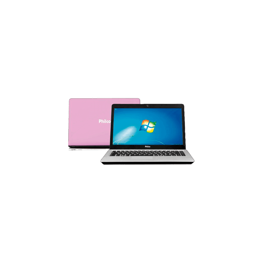 Notebook Philco 14H-R123WS - Rosa - Intel Atom D2500 - RAM 2GB - HD 3...