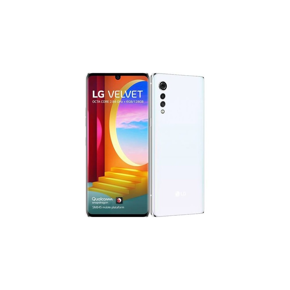 Smartphone LG Velvet - Branco - 128GB - RAM 6GB - Octa Core - 4G - Câ...