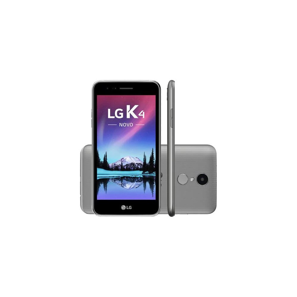 Smartphone LG K4 - Titânio - 8GB - RAM 1GB - Quad Core - 4G - 5MP - T...