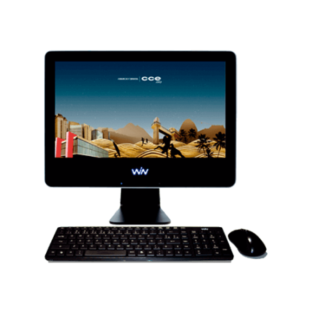 Computador CCE All in One Solo 19 TV - Intel Atom-D510 - 2GB RAM